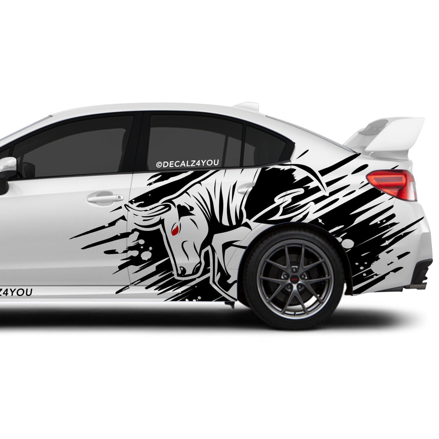 Angry Bull XL Side Graphic Includes Driver & Passenger Impreza WRX 2014 ...