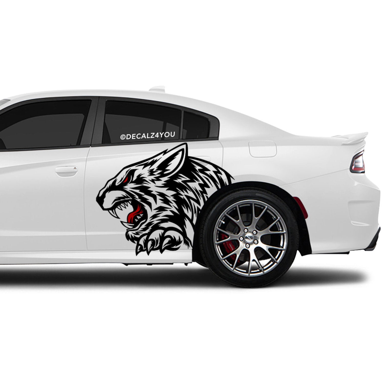 Angry Tiger Side Graphic Includes Driver & Passenger Charger 2015 ...