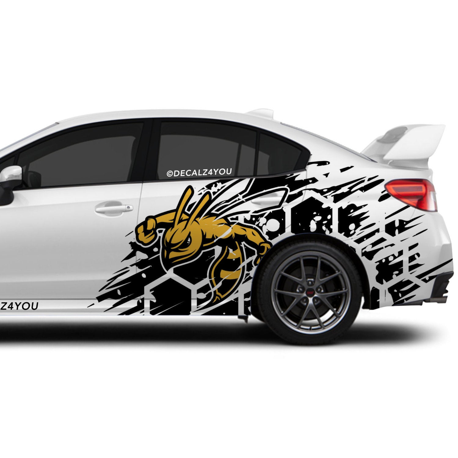 Angry Large Hornet Side Graphic Includes Driver & Passenger Impreza WRX ...
