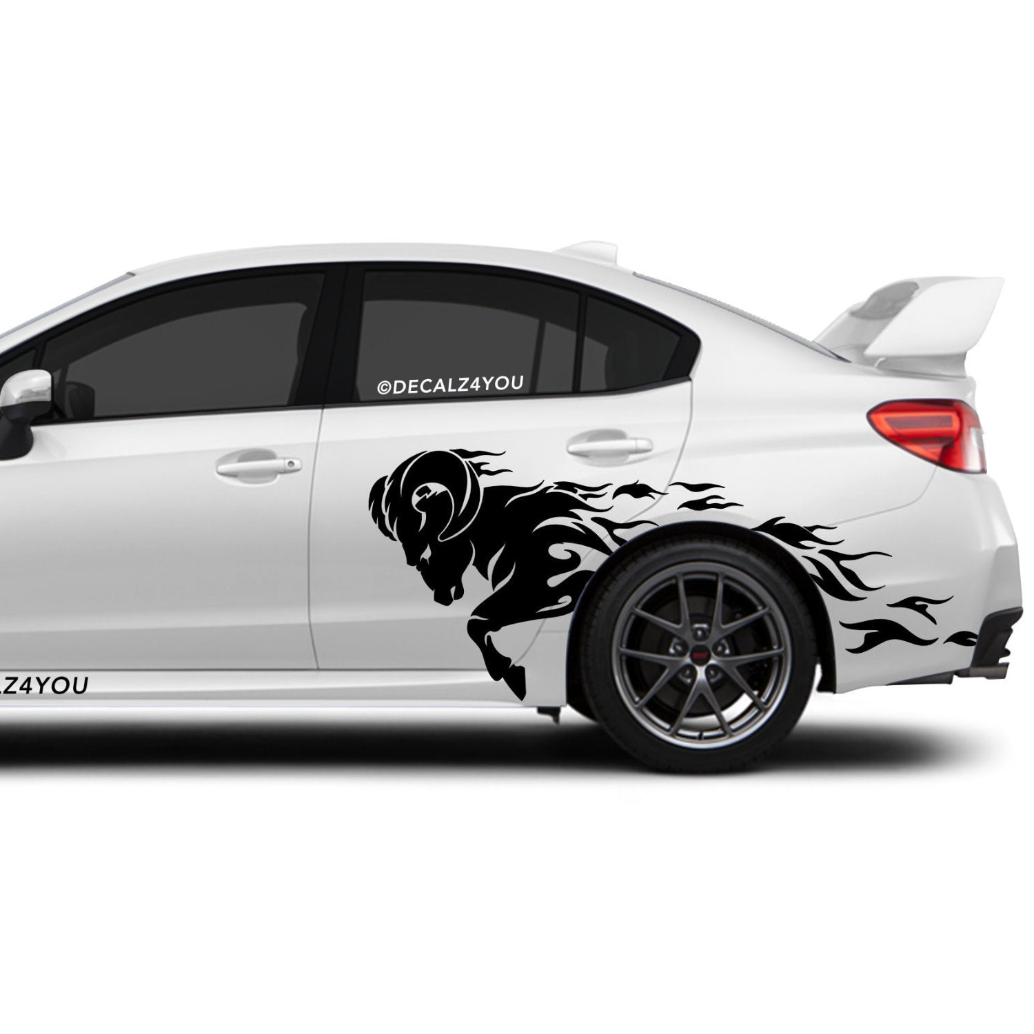 Angry Ram Side Graphic Includes Driver & Passenger Impreza WRX 2014 ...