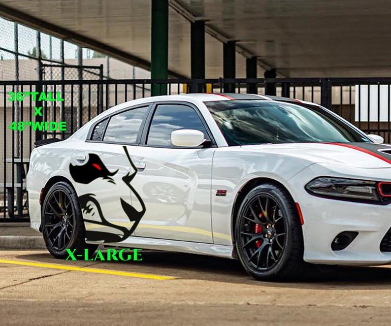 Angry Panda Decal INCLUDES BOTH Sides.. Sticker Can Be For Charger ...