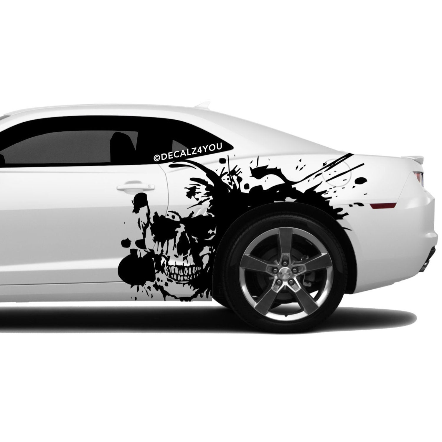 Large Skull Side Graphic Includes Driver & Passenger Camaro 2010 - 2015 ...